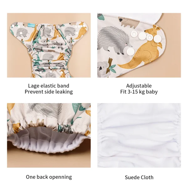 3pcs reusable nappy cover - Eco Friendly Essentials